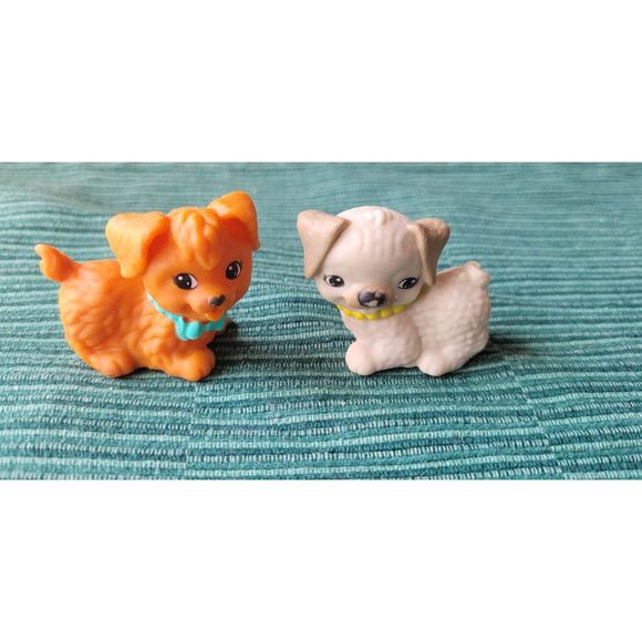 Mattel | Toys | Mattel Dollhouse Dogs Lot Of 2 Soft Squishy White And ...